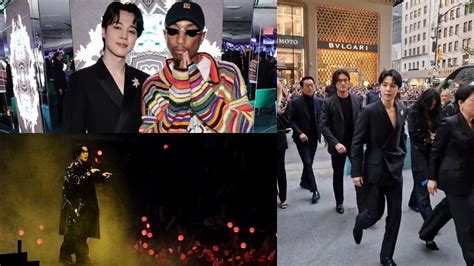 Bts Jimin Poses With Pharrell Williams And Sends Fans Into Frenzy At