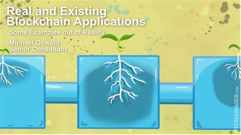 techevent real and existing blockchain applications ppt
