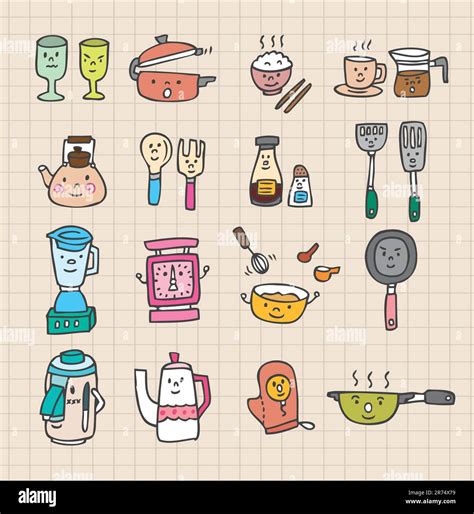 Cute Kitchen Element Stock Vector Image Art Alamy