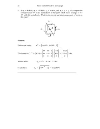 Solution Manual For Introduction To Finite Element Analysis And Design Nam H Kim And Bhavani V