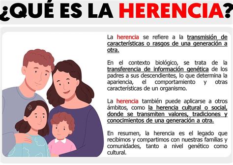 Herencia Qué Es Definición Y Concepto