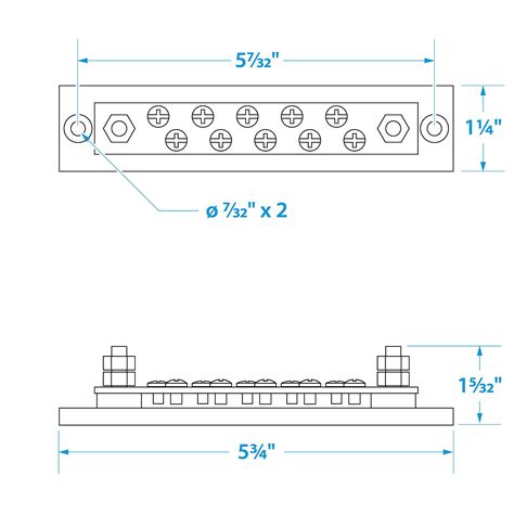 Terminal Block 10 Gang Canadian Marine Parts Terminal Block 10 Gang Canadian Marine Parts