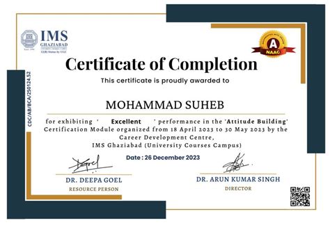 Mohammad Suheb On Linkedin Certification Development Attitude