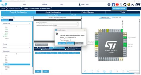【stm32】cubemx之串口：串口三种模式（轮询模式、中断模式、dma模式）的配置与使用示例 串口重定向 使用hal扩展函数实现不