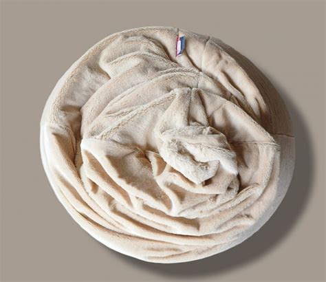 Buy Luxury Furr Bean Bag Cover For Adults Ivory Xxxl At 68 Off