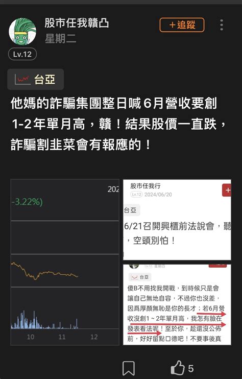 2340 台亞 誰會有報應呢？還有臉在這版繼續｜cmoney 股市爆料同學會