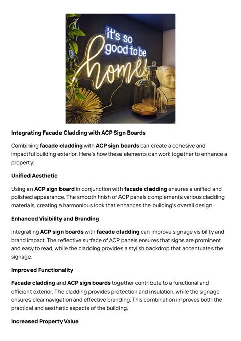 Ppt The Power Of Facade Cladding And Acp Sign Boards In Modern