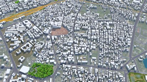Guntur City Andhra Pradesh 3d Model 20km By 3dstudio