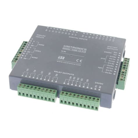 unitronics v200 18 e1b user manual pdf download manualslib