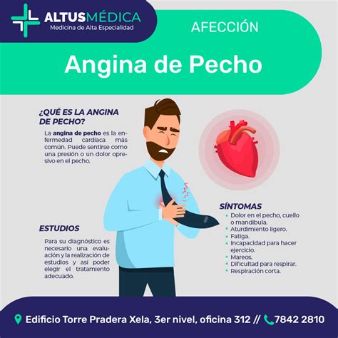 Altus Médica Angina De Pecho💓 La Angina De Pecho Es Un