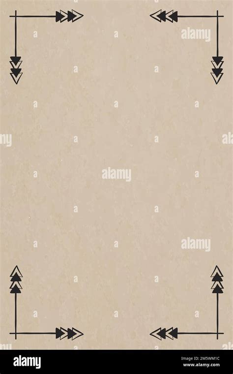 Vector Frame Border Bohemian Arrow Ornament Stock Vector Image Art Alamy