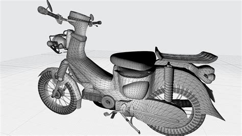Honda Cross Cub 3d Model Cgtrader