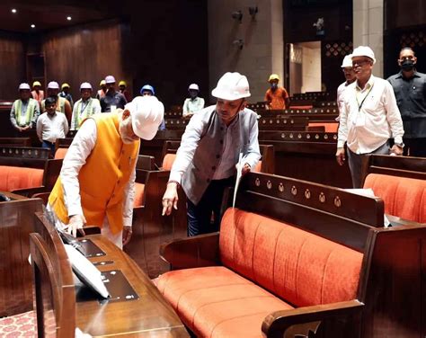 Pm Modi Inspects New Parliament Building During Surprise Visit