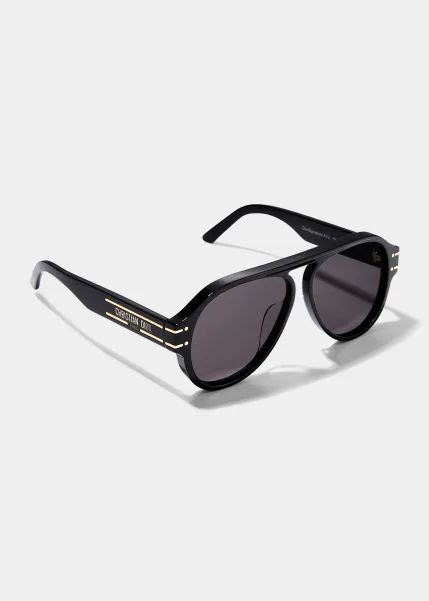 D3zlv Dior Diorsignature 58mm Acetate Aviator Sunglasses Aviator