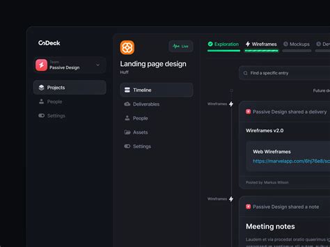 Codeck Project View Dark Mode Dark Projects Ui Inspiration