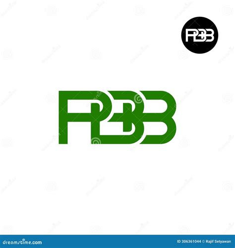 Letter Pbb Monogram Logo Design Vector Illustration