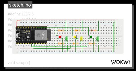 Prender Leds Con Botones Wokwi Esp Stm Arduino Simulator