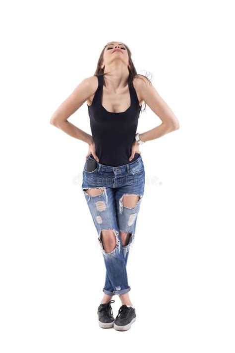 Passionate Posing Passionate Topless Woman Posing Outdoors Stock Image Image Of Cute