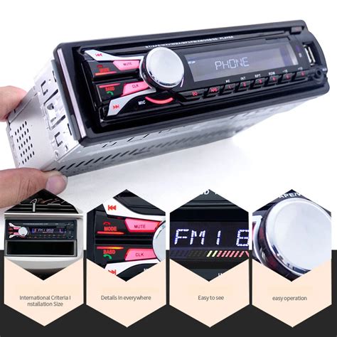 New V Car Stereo Car Radio Bluetooth MP Audio Player Bluetooth