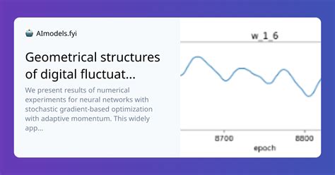 Geometrical Structures Of Digital Fluctuations In Parameter Space Of Neural Networks Trained