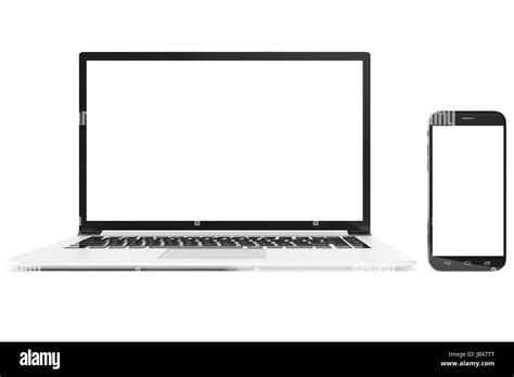 Desktop Computer Blank Mock Up Glossy Laptop Computer Mock Up Modern Computer Mock Up