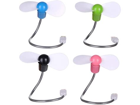 Ventoinha Mini Usb Com 4 Unidades De Resfriamento Flexível Portátil