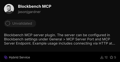 Blockbench Mcp Mcp Servers · Lobehub