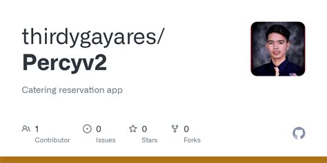 Github Thirdygayares Percyv Catering Reservation App
