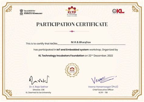 technology connections iot workshop embeddedsystems kluniversity… m r b bharghav
