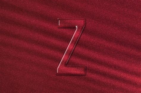 Signe Zeta Zeta Lettre Alphabet Grec Symbole Fond Rouge Photo Premium