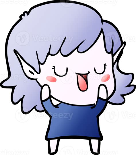 Cartoon Elf Girl Drawing 46721735 Png