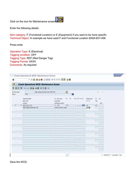 SAP PM WCM Enhanced Model Entire Process Flow With SAP Screenshots DOCX