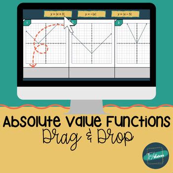 Absolute Value Functions Digital Drag Drop By TaylorMakes TPT