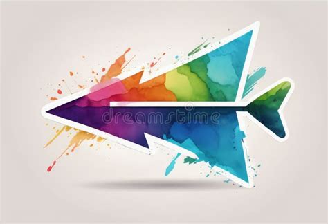 Hand Draw Arrow Line Marking With Black Marker Isolated On White Background Stock Illustration