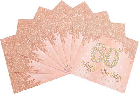 20pcs Rose Gold Napkins Happy 60th Birthday Napkinsbirthday Party
