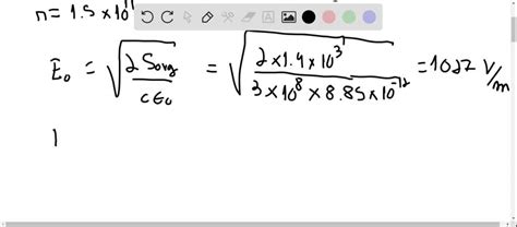 Solved Poynting Vector An Electromagnetic Wave In Air Has An Electric Field Intensity Of 20