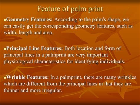 Pattern Recognition Palm Print Authentication System Pptx Operating Systems Computer