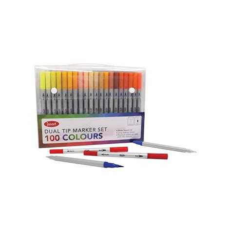 Jasart Dual Nib Marker Set 100