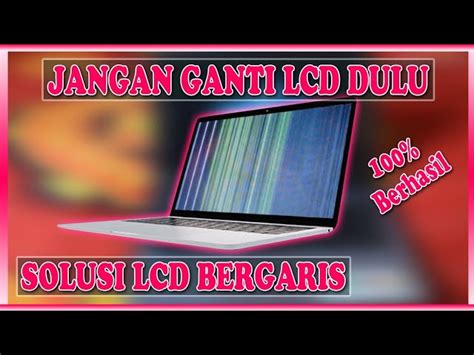 Layar Laptop Blank Putih Bergaris CarissataroRiley