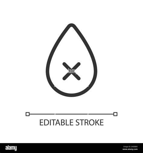 Dehydration Pixel Perfect Linear Ui Icon Stock Vector Image And Art Alamy