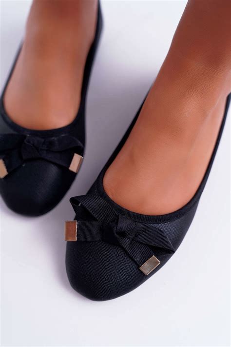 Baleriny Damskie Eleganckie Czarne Ladonna Bugo Pl Buty Damskie