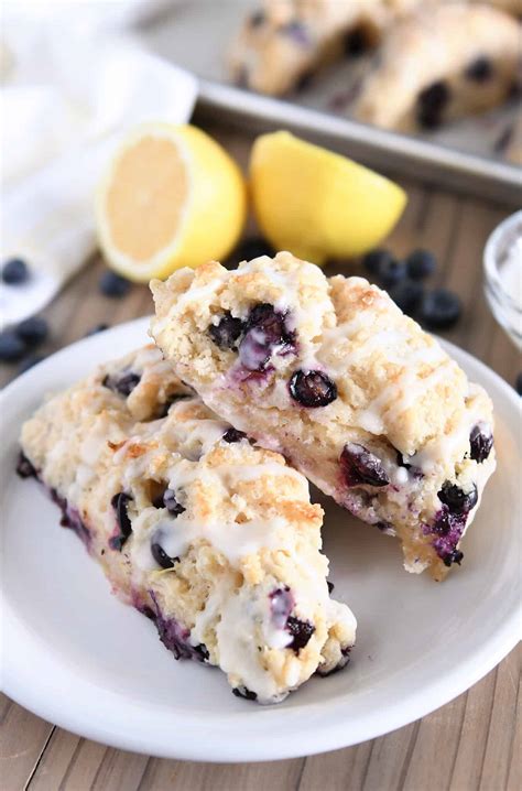 Amazing Lemon Blueberry Scones Mels Kitchen Cafe