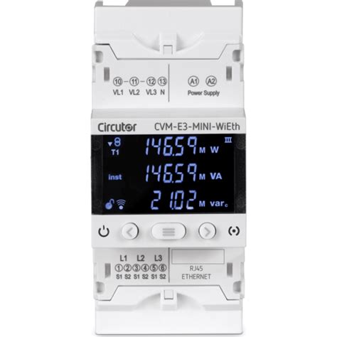 Circutor Cvm E3 Mini Itf Three Phase Power Analyser For Din Rail