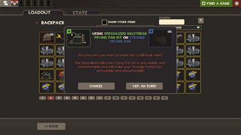 Tf2 Applying An Untradeable Killstreak Kit Does Not Convey The