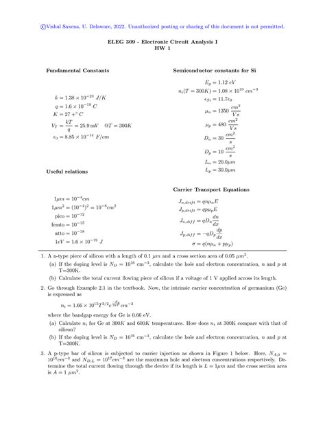 HW1 V4 Homework Problem Vishal Saxena U Delaware 2022