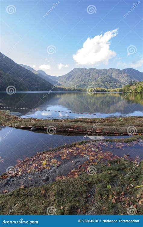 Sunny Day At Lake Yunoko Nikko Tochigi Japan Stock Photo Image Of