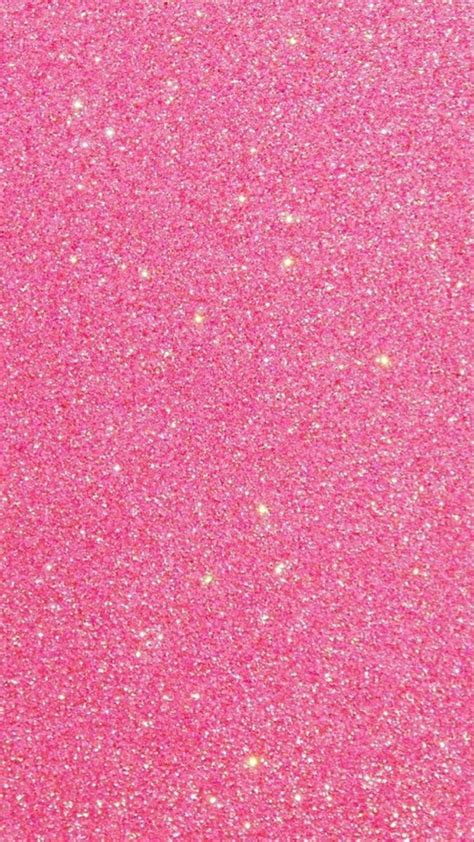 Pink Glitter Texture With White Dots On The Top And Bottom As Seen