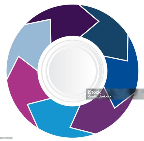 Seven Steps Arrow Cycle Stock Illustration Download Image Now