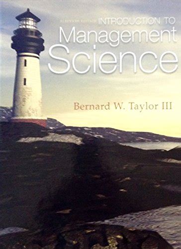 Introduction To Management Science Taylor Bernard W Iii