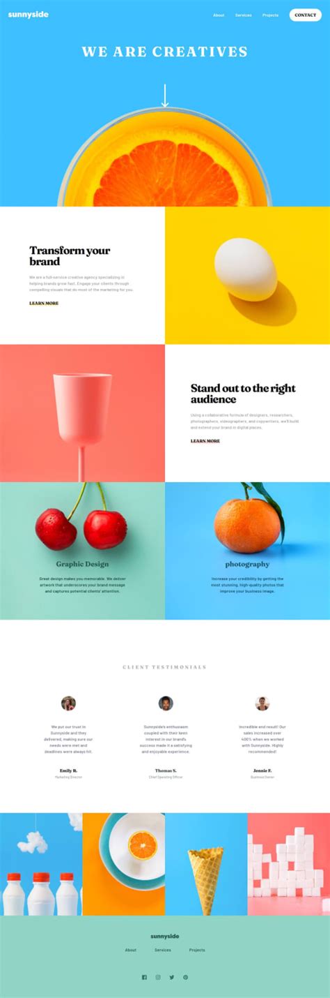 Frontend Mentor Sunnyside Agency Landing Page Using Tailwind Css